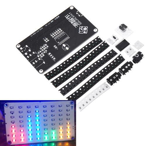 8X8 FFT Audio Spectrum Geluidsbediening Spraakbediening LED Spectrum ...