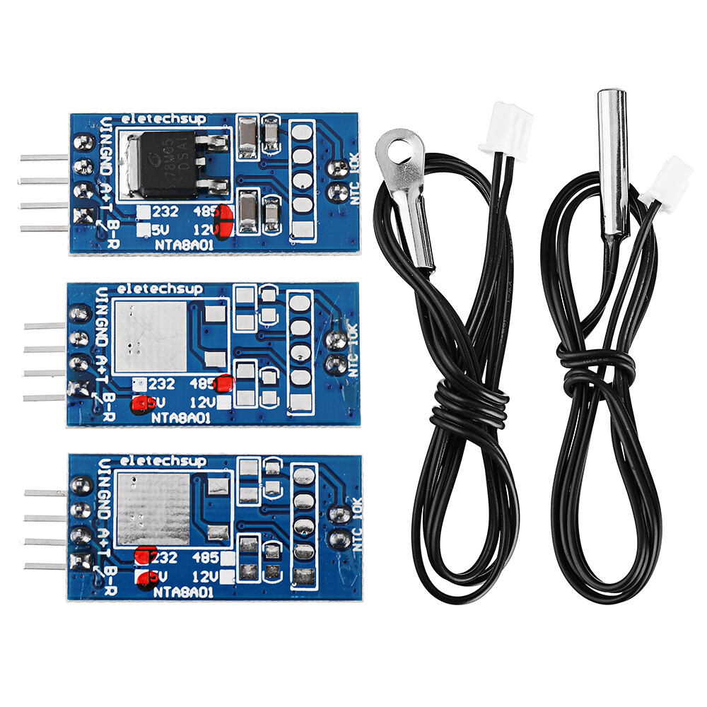 RS485 TTL RS232 Temperature Sensor Converter Module for 10K 3950 NTC Thermistor Resistor Replace ...