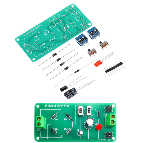 Single-phase Rectifier Filter Circuit Kit DIY Electronic Production ...