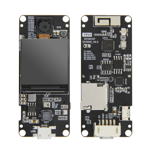LILYGO TTGO T-Camera Plus ESP32-DOWDQ6 Módulo de Câmera OV2640 de 8MB SPRAM com Ecrã de 1. 3 ...