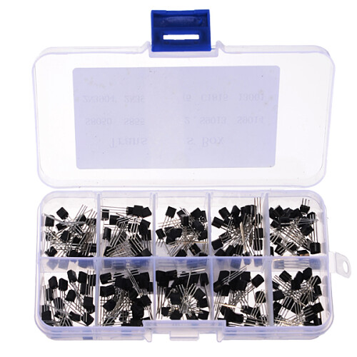 200pcs 10 Values Transistors Pack Transistor Assortment Kit With Storage Box on OnBuy