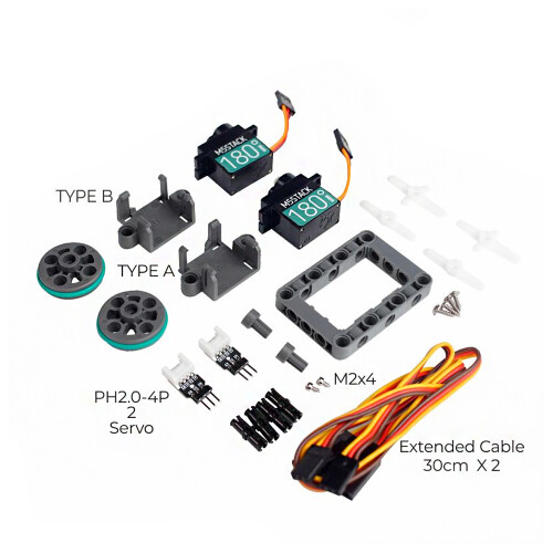 M5Stack Servo Kit 180 Degree Micro Servo 9g SG90 Servo UIFlow ...