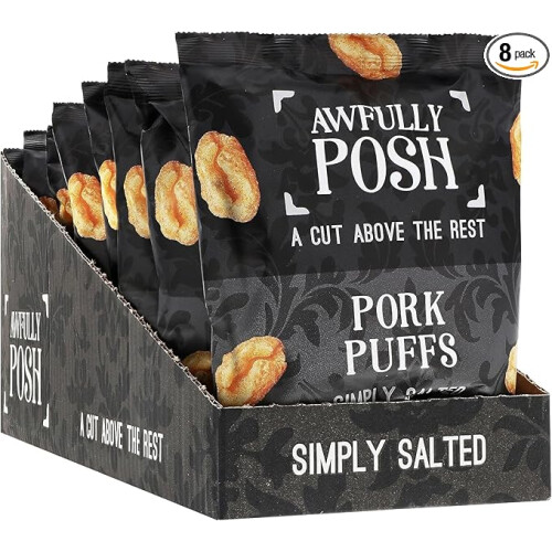 Awfully Posh Pork Puffs (8x30G) Simply Salted Delightful Pork Puffs ...