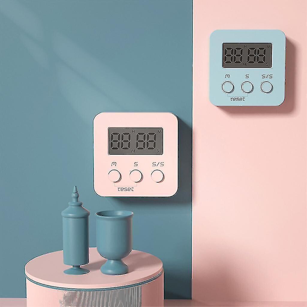 (Card powder) Minimalist Square Digital Kitchen Timer Countdown Time ...