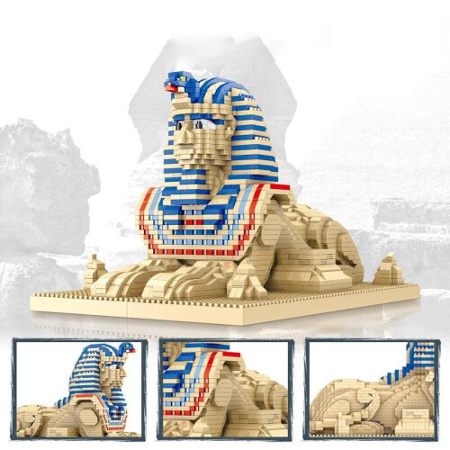 8195 World Architecture Egypt Pharaoh Sphinx Desert Monster DIY Mini ...
