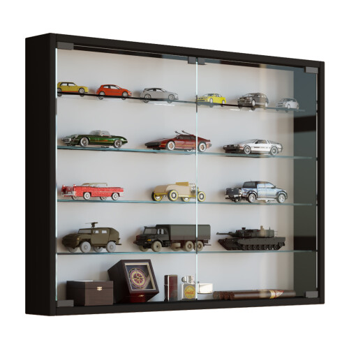 Wooden Glass Hanging Display Case Wall Display Case Collectible Deco ...