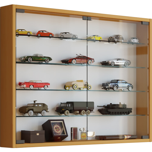Wooden Glass Hanging Display Case Wall Display Case Collectible Deco ...