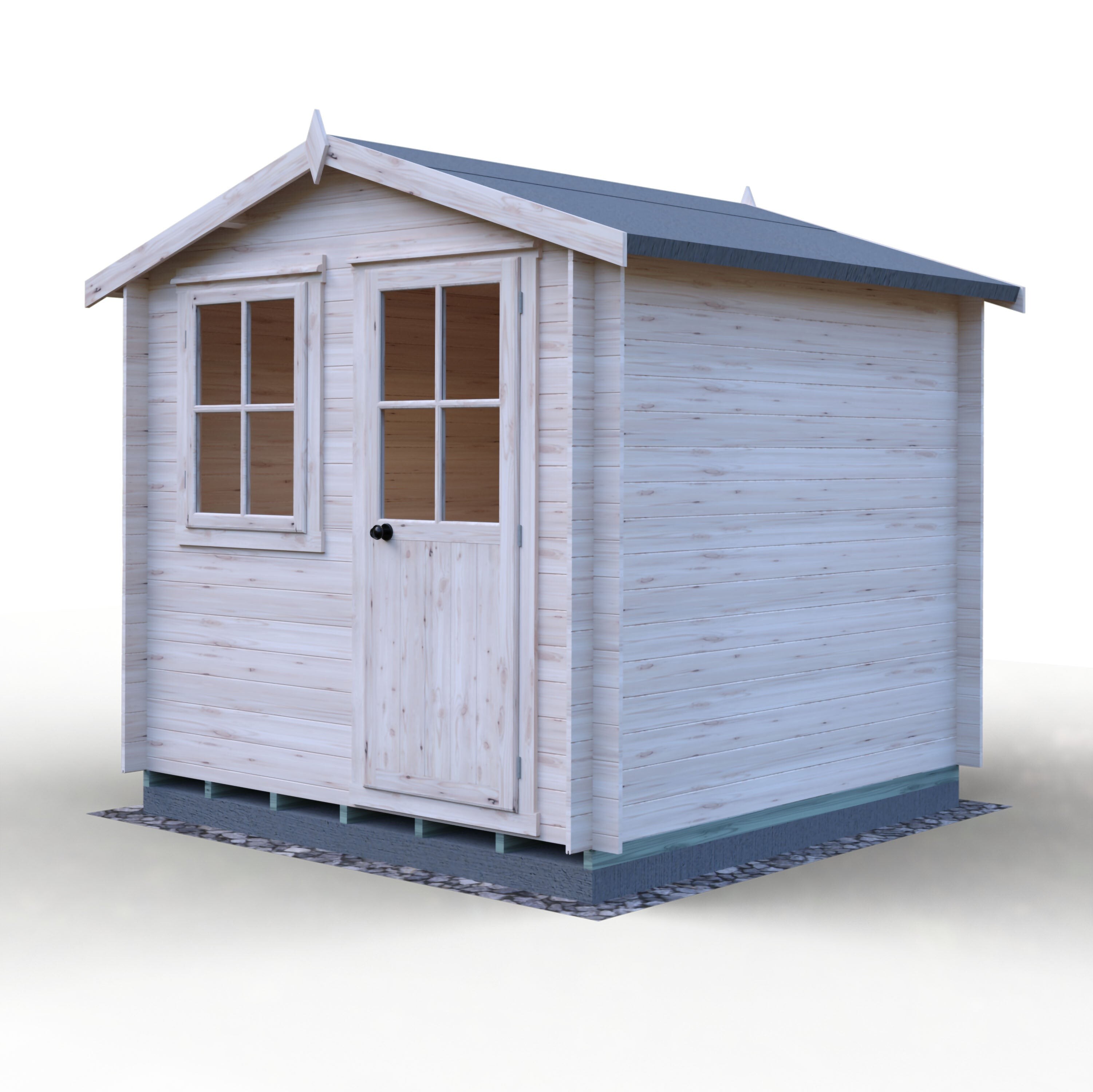 Shire Avesbury 8x8 Log Cabin 19mm interlock Cladding on OnBuy