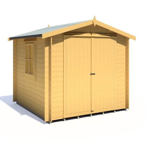 Shire Bradley 8x8 Log Cabin 19mm interlock Cladding on OnBuy