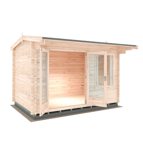 Shire Marlborough 8Gx12 Log Cabin 28mm interlock cladding on OnBuy