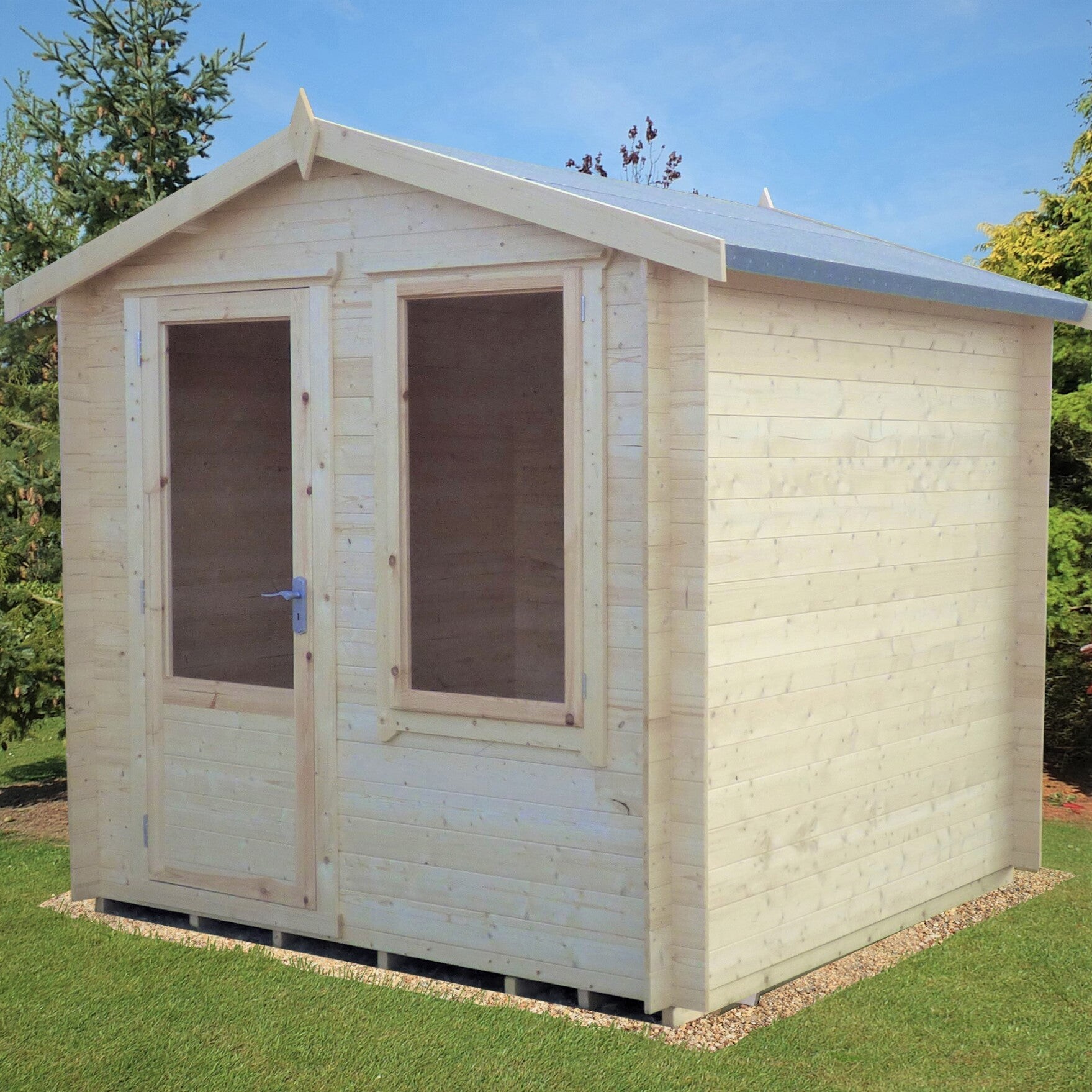 Shire Peckover 8x8 Log Cabin 19mm interlock Cladding on OnBuy
