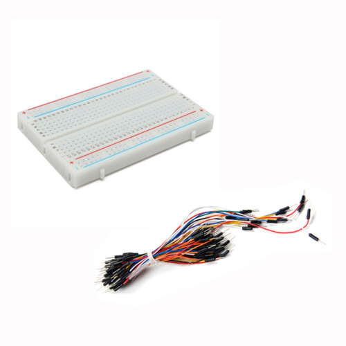8.5 x 5.5cm 400 Tie Points 400 Holes Solderless Breadboard Bread Board ...