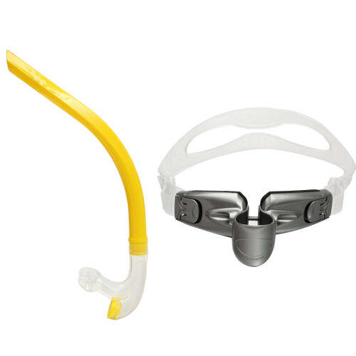 Swimmer's Snorkel Silicone Air-Ease Center Front-mount Swimming ...