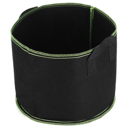 Black Fabric Aeration Grow Pots Breathable Planter Container Bags 1/2/3 ...
