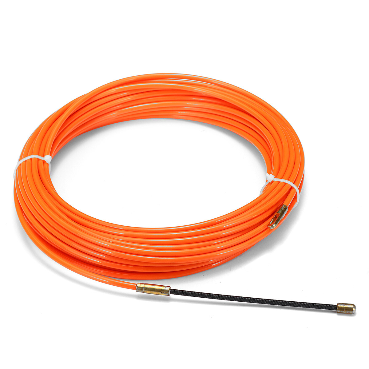 Cable Push Puller Reel Conduit Nylon Snake Fish Tape Wire Orange 4mm ...