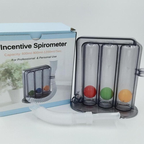 Deep Breathing Lung Exerciser Washable Hygienic Breath Measurement ...
