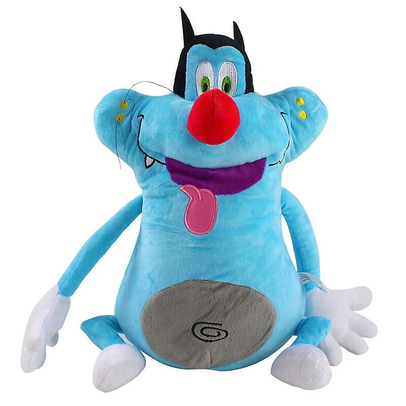 37cm French Cartoon Oggy And The Cockroaches Plush Toy Fat Cat Oggy ...