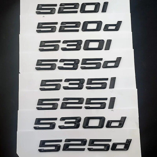 (Glossy Black, 520i) 3d Abs Logo 530d 530i 520d 520i 535d 535i 540i ...