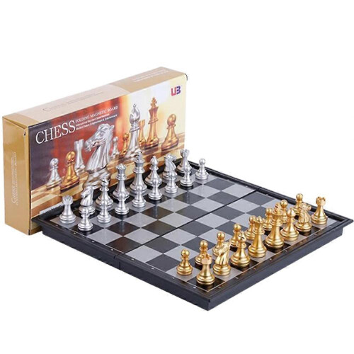 Mini Chess Set Portable Travel Folding Chess Board Magnetic Chess Set ...