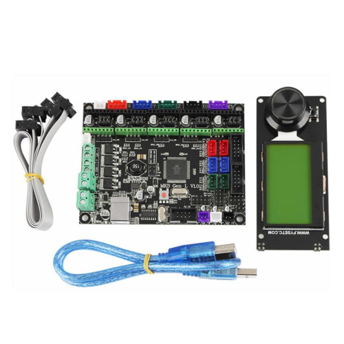 MKS Gen L Mainboard+MINI12864 RGB Backlight LCD Display DIY Kit Support Marlin for Reprap 3D ...