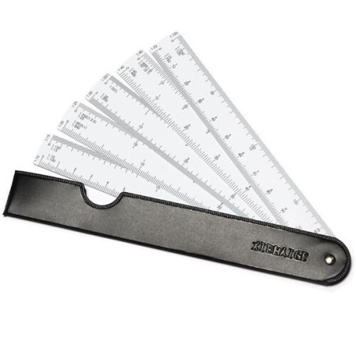 XIEHAIGE Fan Scale 1:10 Design Scale Straight Ruler For Engineering on ...