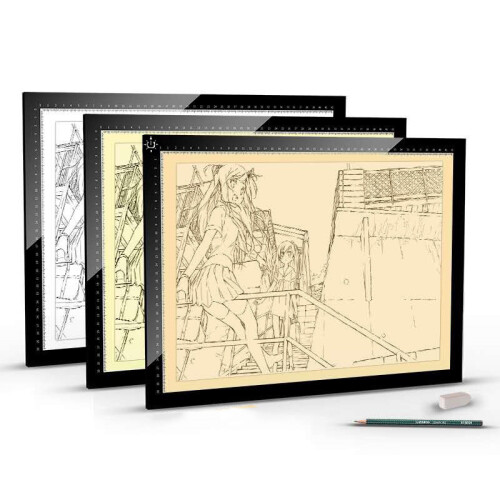 Gideatech A3 A4 LED Drawing Copy Pad Adjustable Temperature Dimmable ...
