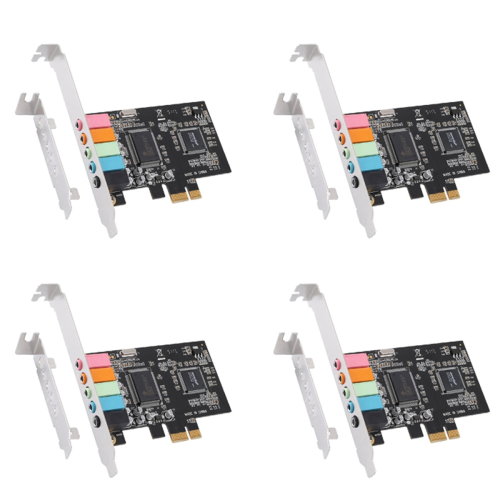 4X PCIe Sound Card 5.1, PCI Express Surround Card 3D Stereo Audio with ...