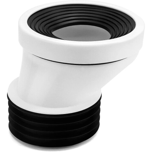 (SIZE 3) Toilet Offset Pan Connector Pvc Waste Pipe Connector on OnBuy