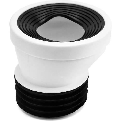 (SIZE 2) Toilet Offset Pan Connector Pvc Waste Pipe Connector on OnBuy