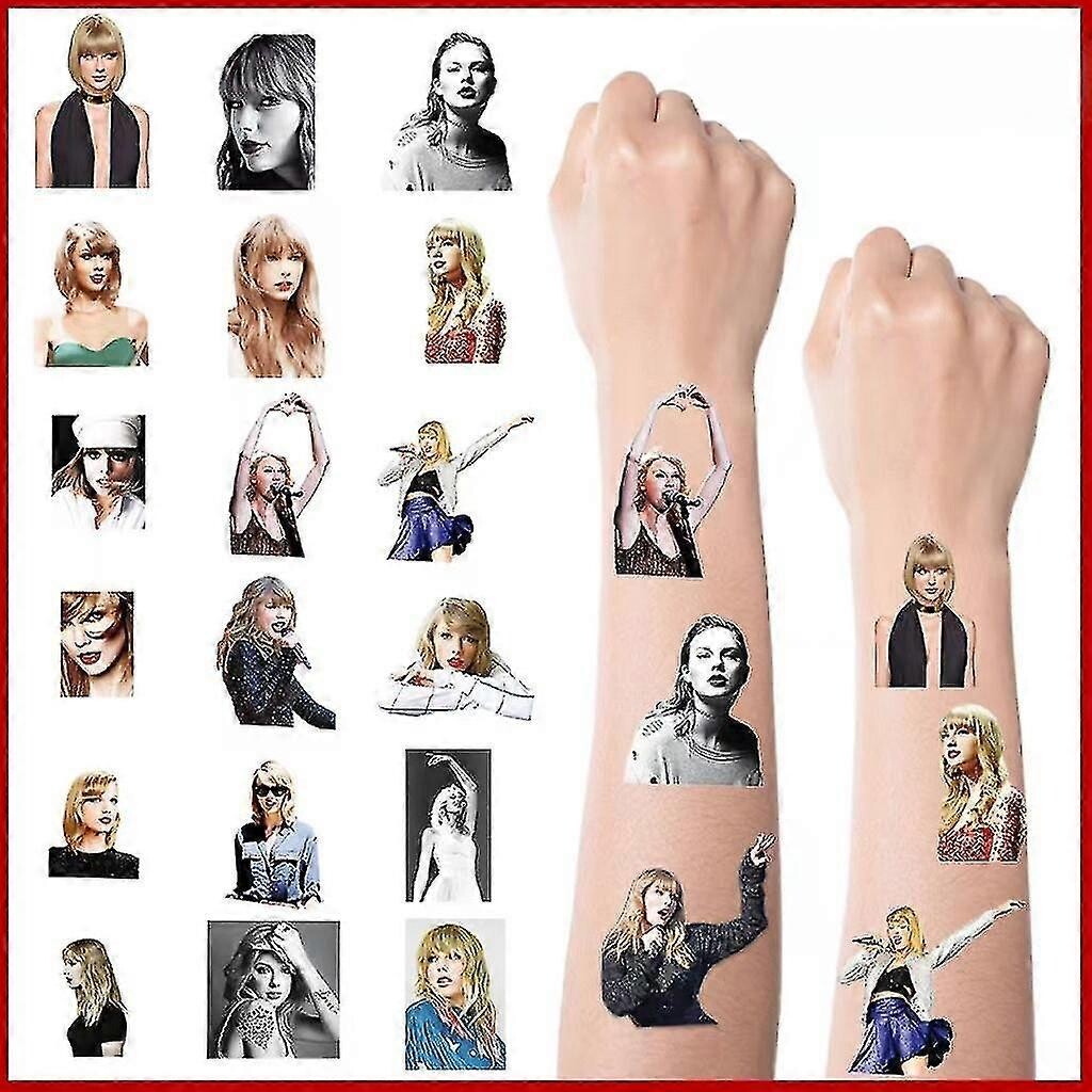 (B) Taylor Swift Temporary Tattoo Stickers, Number 13 & lOVER Hand ...