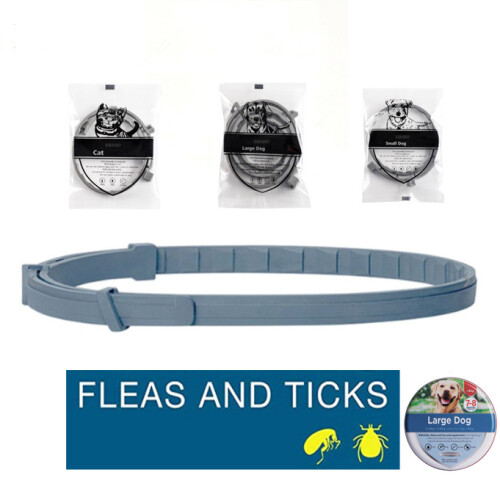 (French Double Circle Big Dog 70CM) Pet insect repellent collar cat and ...