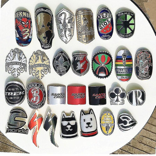 (Face) Alloy Head Badge Decals Sticker For Bmx Bicycle Road Bike Frame ...