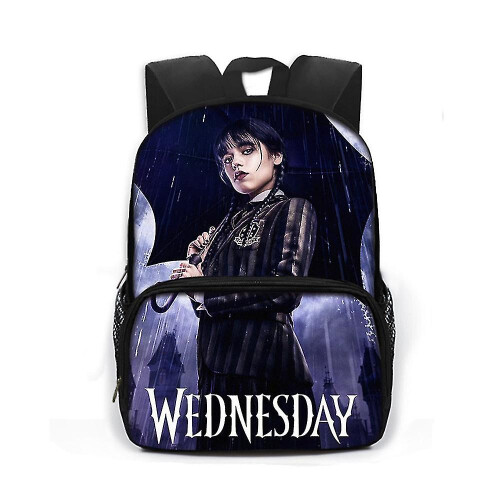 The Addams Family Wednesday Addams Theme Backpack Comfy Rucksack School ...