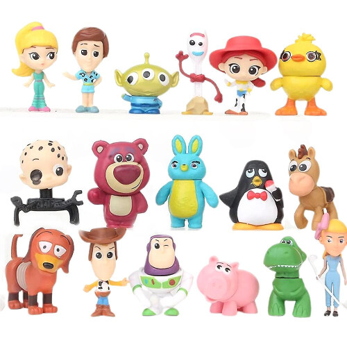 17 Pcs Toy Story Figures Toys Set Cartoon Characters Collectible Model ...