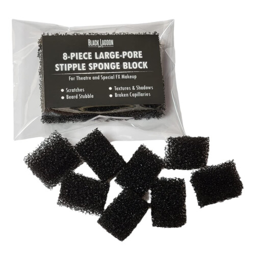 Stipple Sponge LARgE PORE 8 Piece Die cut Block - Special Effects ...