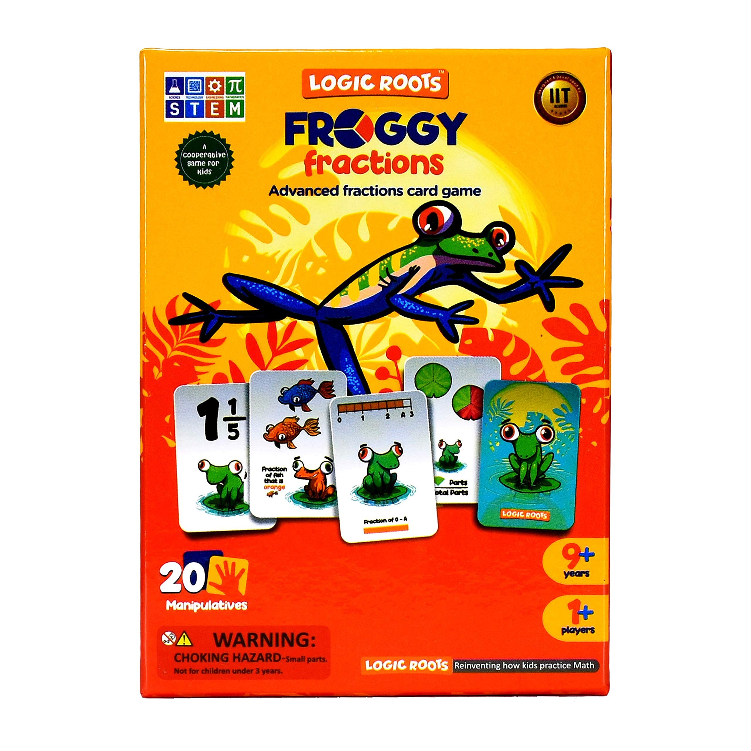 Logic Roots Froggy Fractions Math Games for Fourth Grade and up, 24 ...