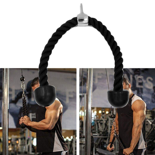 Tricep Abdominal Crunches Rope Pull Down Muscle Body Building Pull Rope ...
