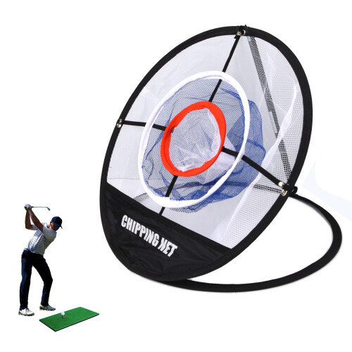 Foldable Golf Cut Ball Net Golf Chipping Pitching Cages Mats Three ...