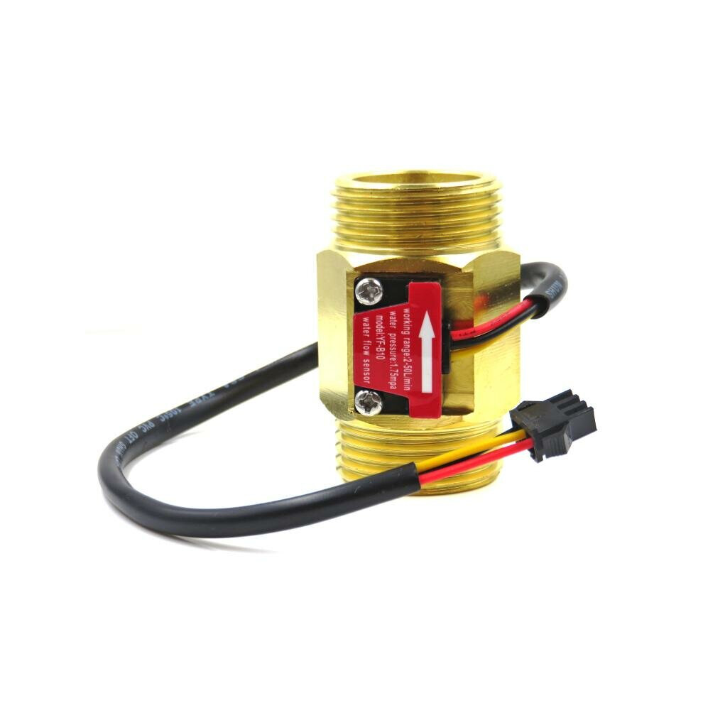 1 Inch Water Flow Sensor Hall Sensor Switch Flow Meter DN25 Brass Water ...
