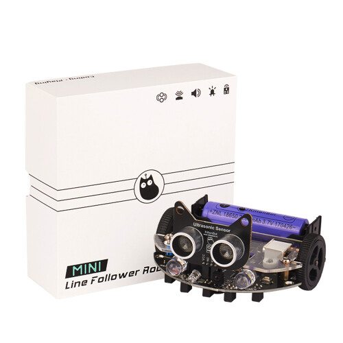 Kittenbot miniLFR DIY Smart RC Robot Car Scratch Program Tracking Obstacle Avoidance Robot Car ...