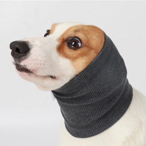 (Large, Grey1) Quiet Ears for Dogs Hats Hoodies Dog's Ear Muffs ...