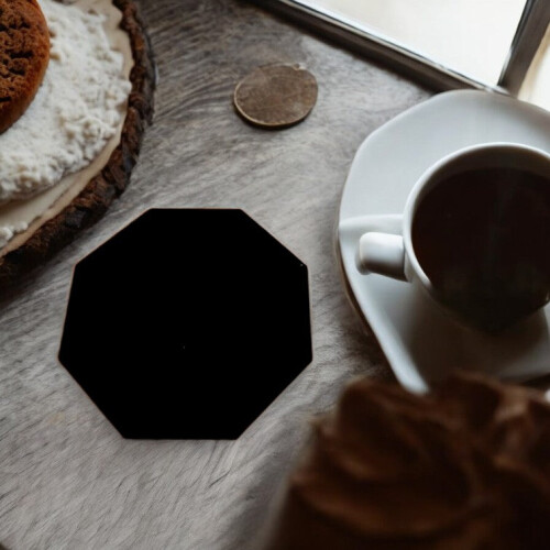(Set of 4) Octagon Shaped Coasters in Matt Colours on OnBuy