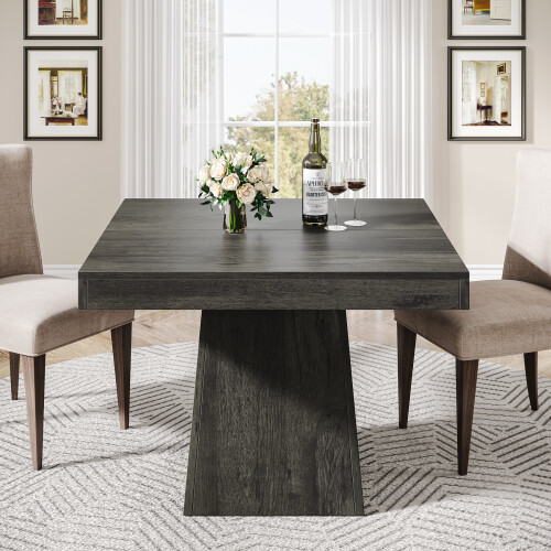 Tribesigns Dining Table for 4, Square Kitchen Table Small Dinner Table ...