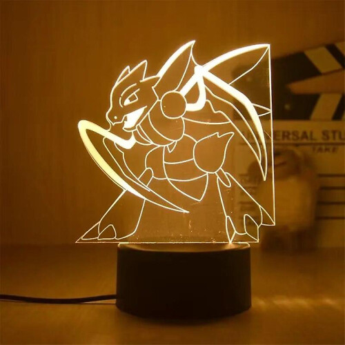 (20, Crack Base 16colors) 3d Lamp Anime Figure Arcanine Dialga Giratina ...