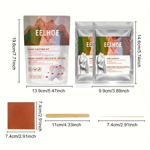 (25g Cloning Powder 25g Model Powder) DIY Hand Casting Kit for Couples ...