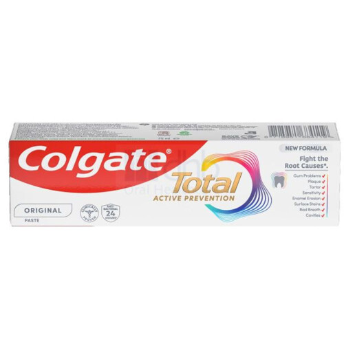 NEW COLGATE TOTAL ORIGINAL 75ML TOOTHPASTE, REVISED FORMULA on OnBuy