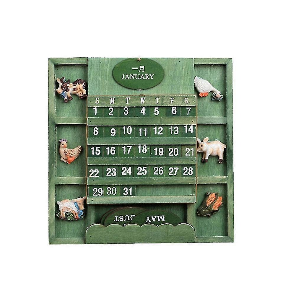 Vintage Calendar Creative Perpetual Calendar Desktop Perpetual Calendar ...
