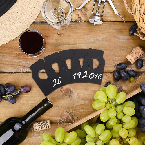 300 Pcs Wine Bottle Tags Kraft, Paper Wine Cellar Labels, Reusable ...