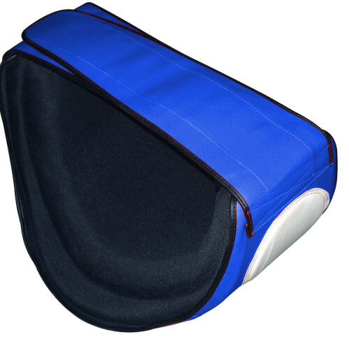 (Blue, L) MMA Leather Belly / Chest / Abdominal Pad, Body Armour ...