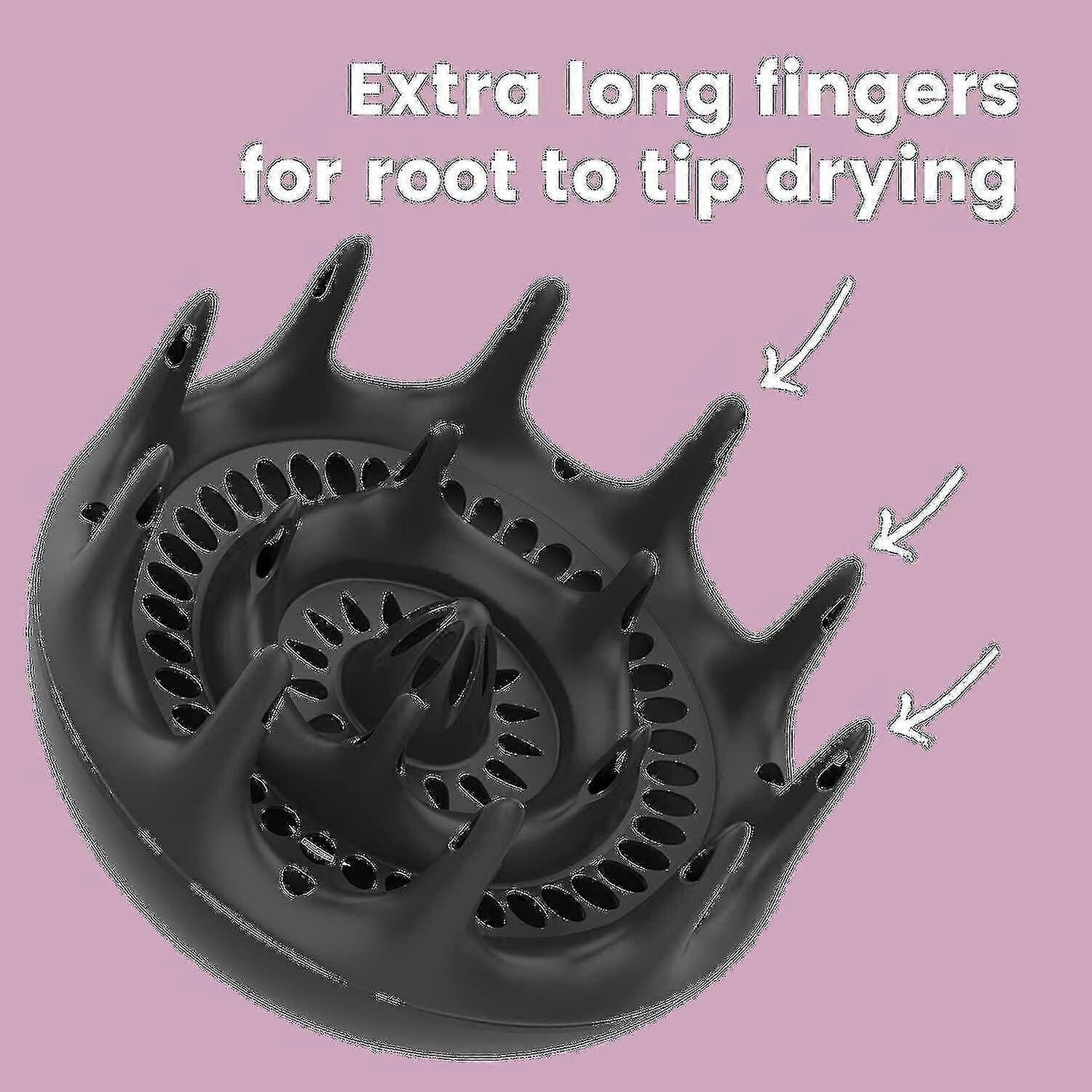 Black Orchid Large Hair Diffuser for Natural Curly Hair on OnBuy